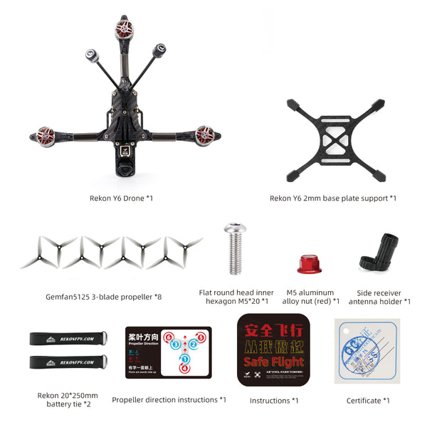 Rekon Y6 5-inch Long-Range FPV Drone – Rekon FPV